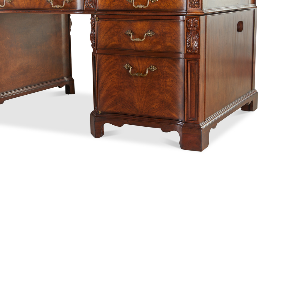Walnut Faux Partners Desk by Jonathan Charles | Furnitureland South ...